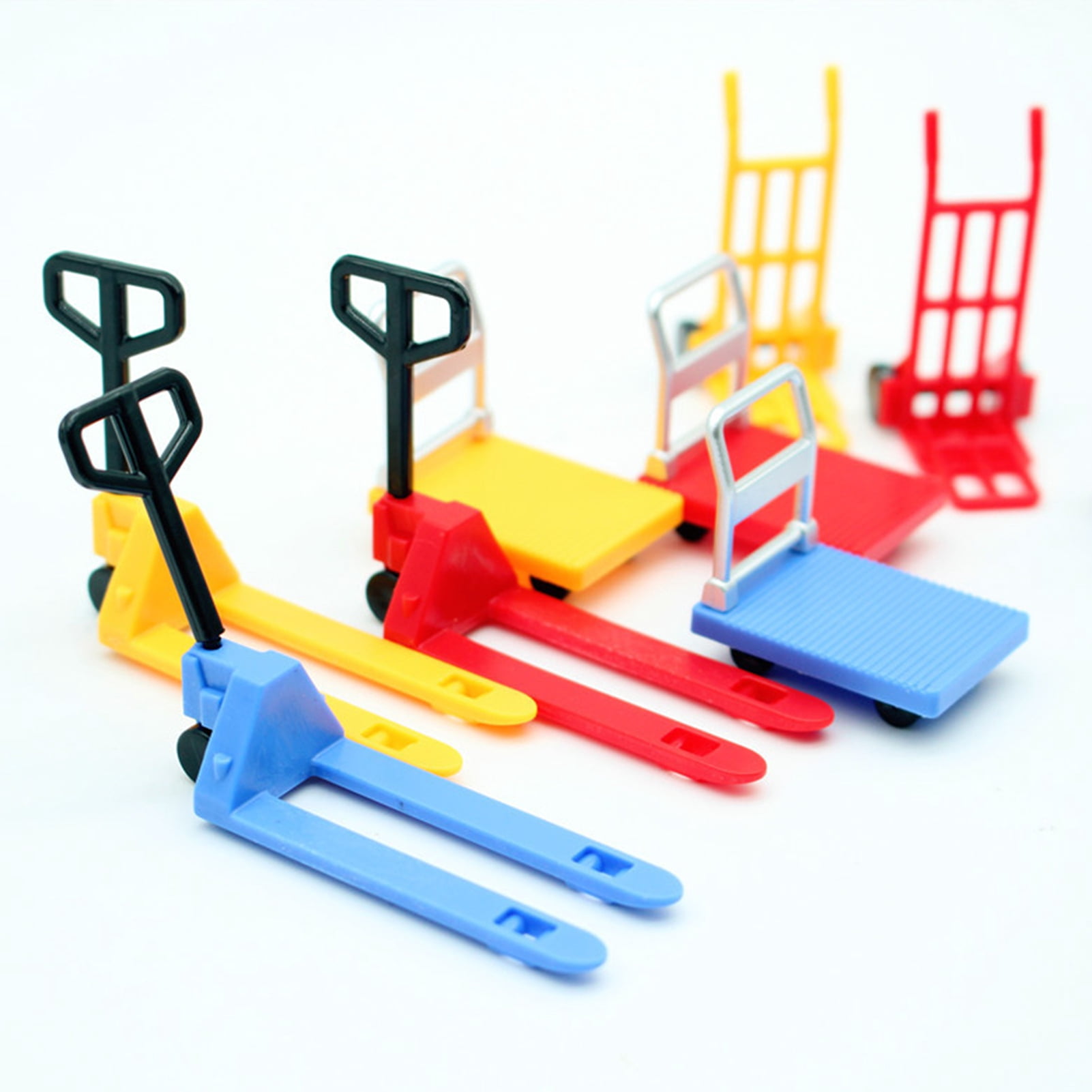 Anqbci Miniature Dollhouse Accessories Platform Trolley Fork Lift Hand ...