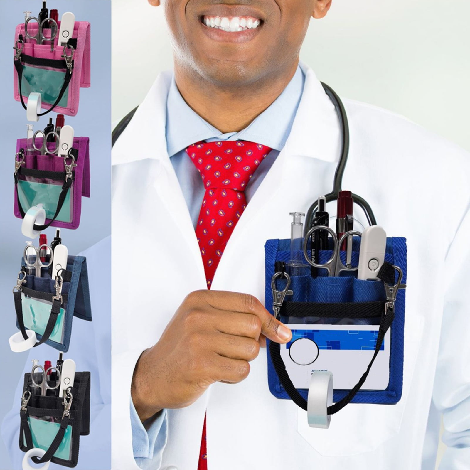 Anqbci Nurse Pocket Protector Nurse Chest Bag Barber Tool Bag Multi ...