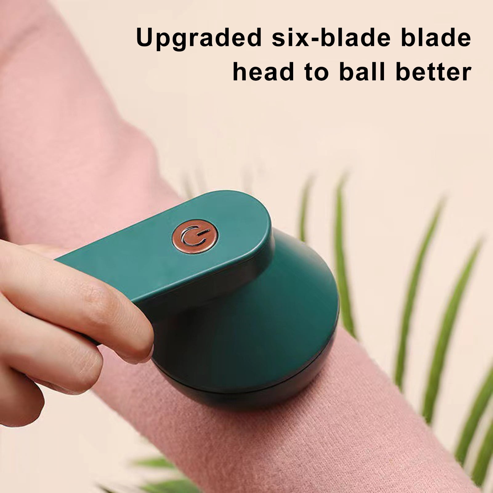 Anqbci Rechargeable Lint Remover Upgraded Six-Tooth Cutter Head Safety ...
