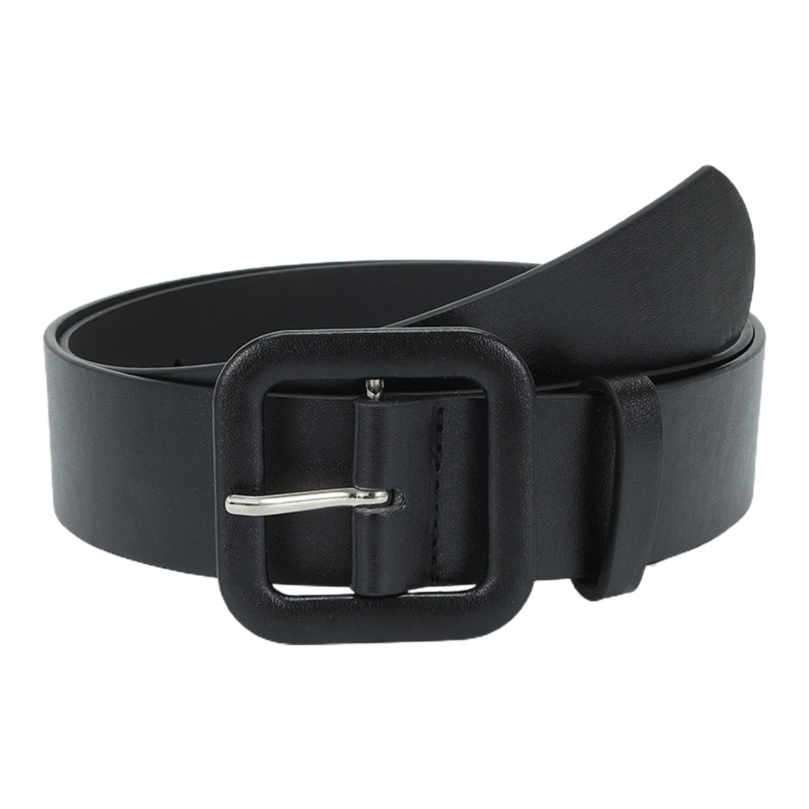 Anqbci Women Belt Solid Color Thick Anti-break Adjustable Smooth Waist ...