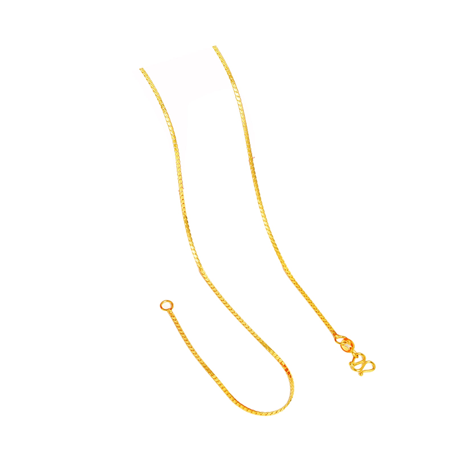 Anqbci Women Necklace Golden Color Glittering Adjustable Polished Alloy ...