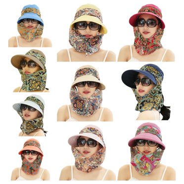 SUN CUBE Wide Brim Sun Hat with Neck Flap, Fishing Hiking for Men Women ...