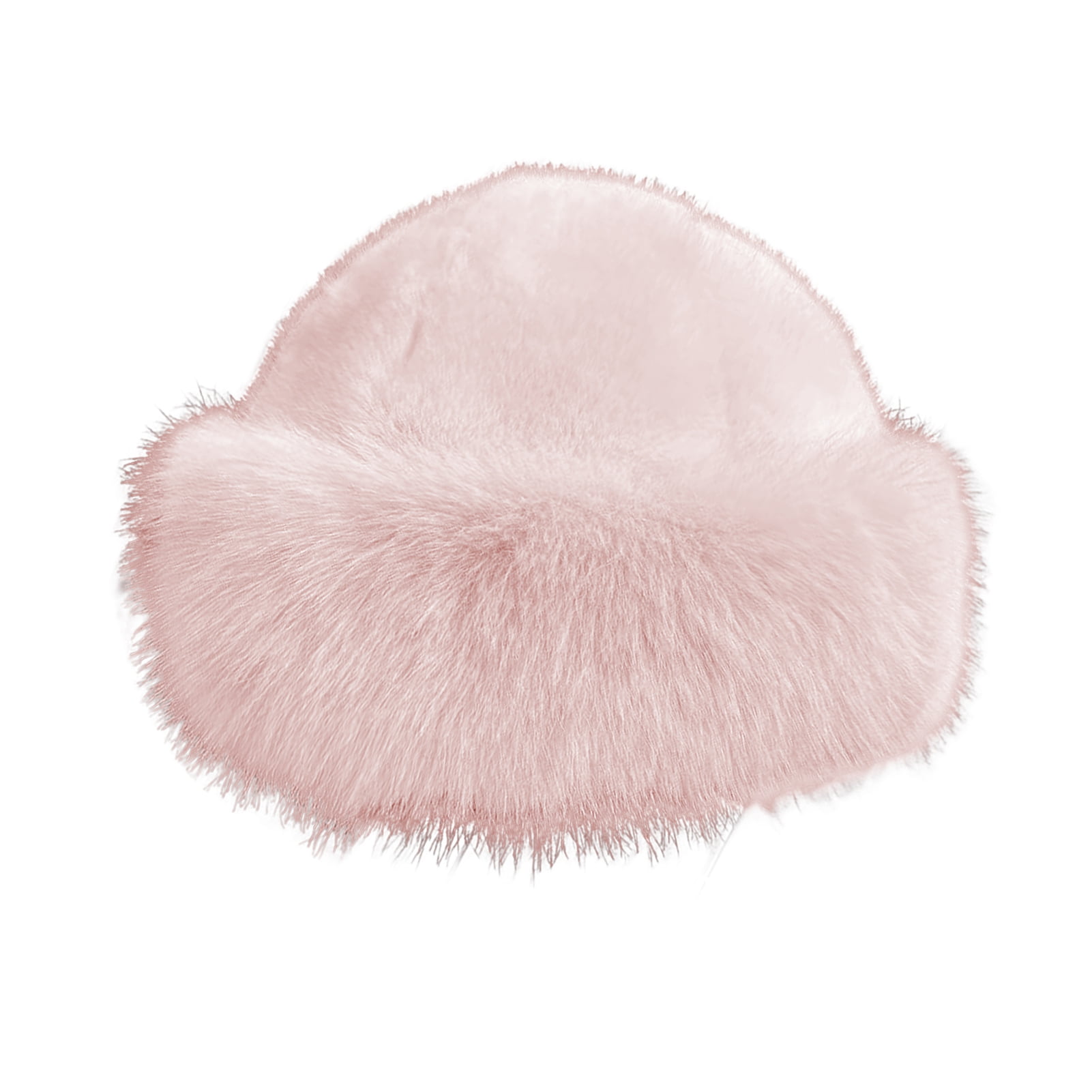 Anqbci Women Winter Hat Thick Plush Faux Fur Heat Retention Windproof ...