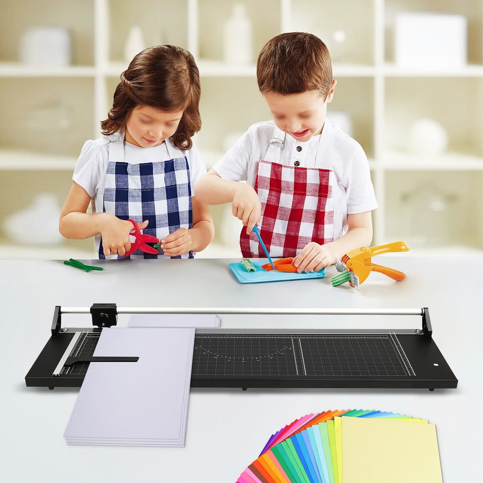 Anqidi 36" Professional Rotary Paper Trimmer, Manual Cutter with Spare ...