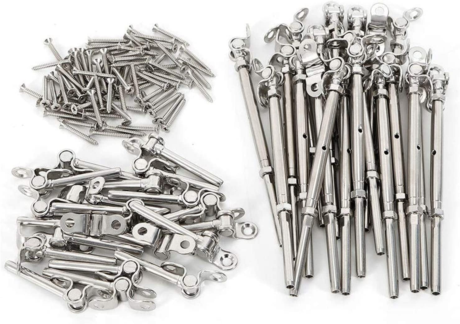 Anqidi 50Pcs 180° Adjustable T316 Stainless Steel Turnbuckle Tensioner ...