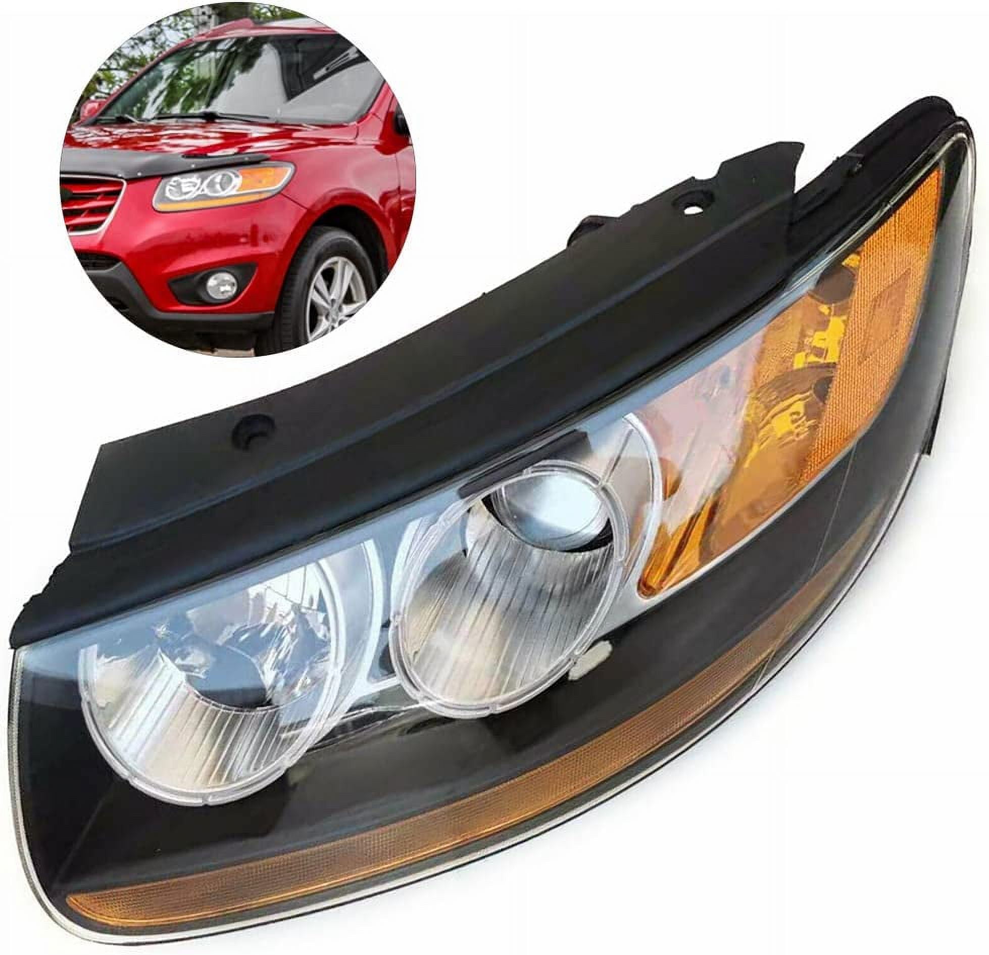 Anqidi Left Driver Side HID Headlamp Assembly 6 Pin, for 07-12 Hyundai ...