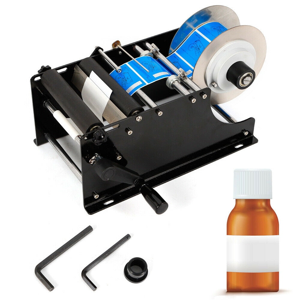 Anqidi MT-30 Manual Labeling Machine Round Glass Plastic Bottle Cans ...