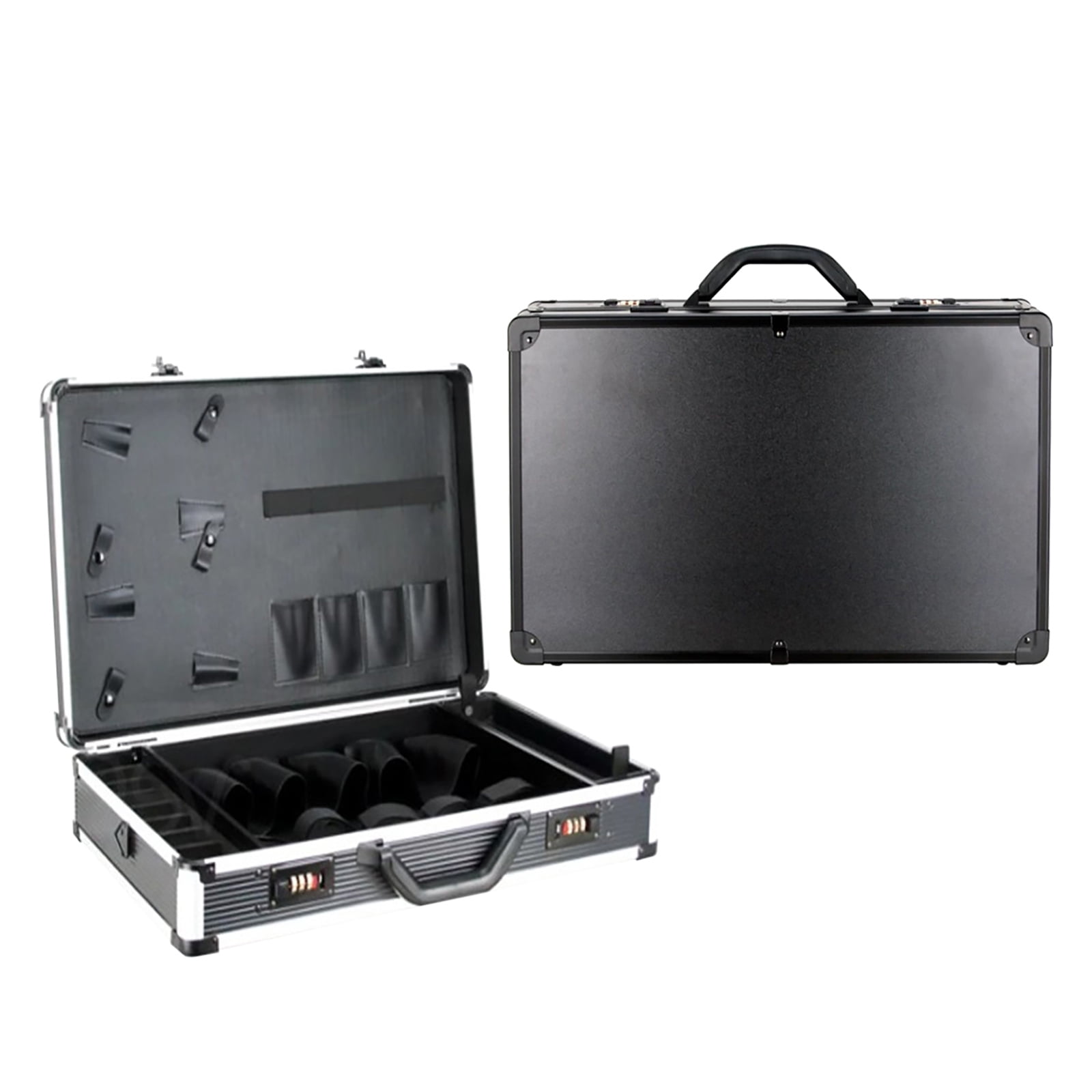 Anqidi Professional Barber Case, Beauty Salon Barber Carrying Case Tool ...
