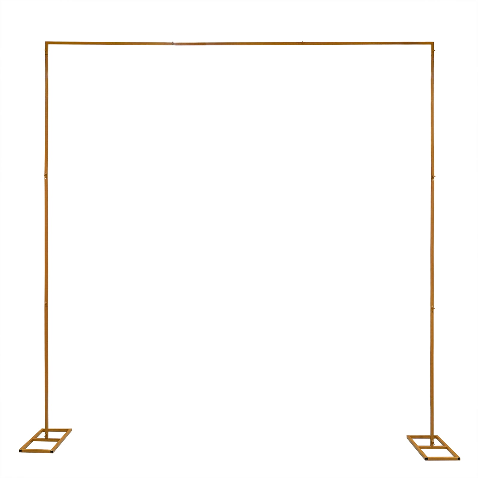 Anqidi 9.8*9.8Ft Gold Square Metal Wedding Arch Stand with Durable ...