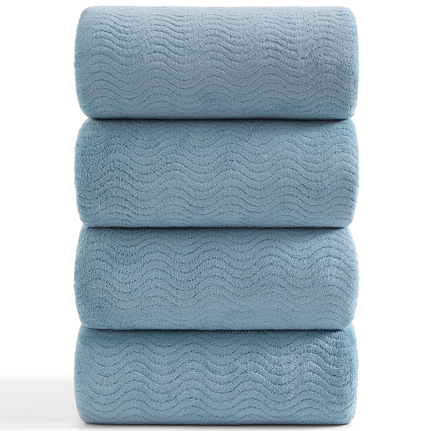 Beartech 4 Pack Bath Towel Set 35"x70", Oversized Bathroom Towel Soft ...
