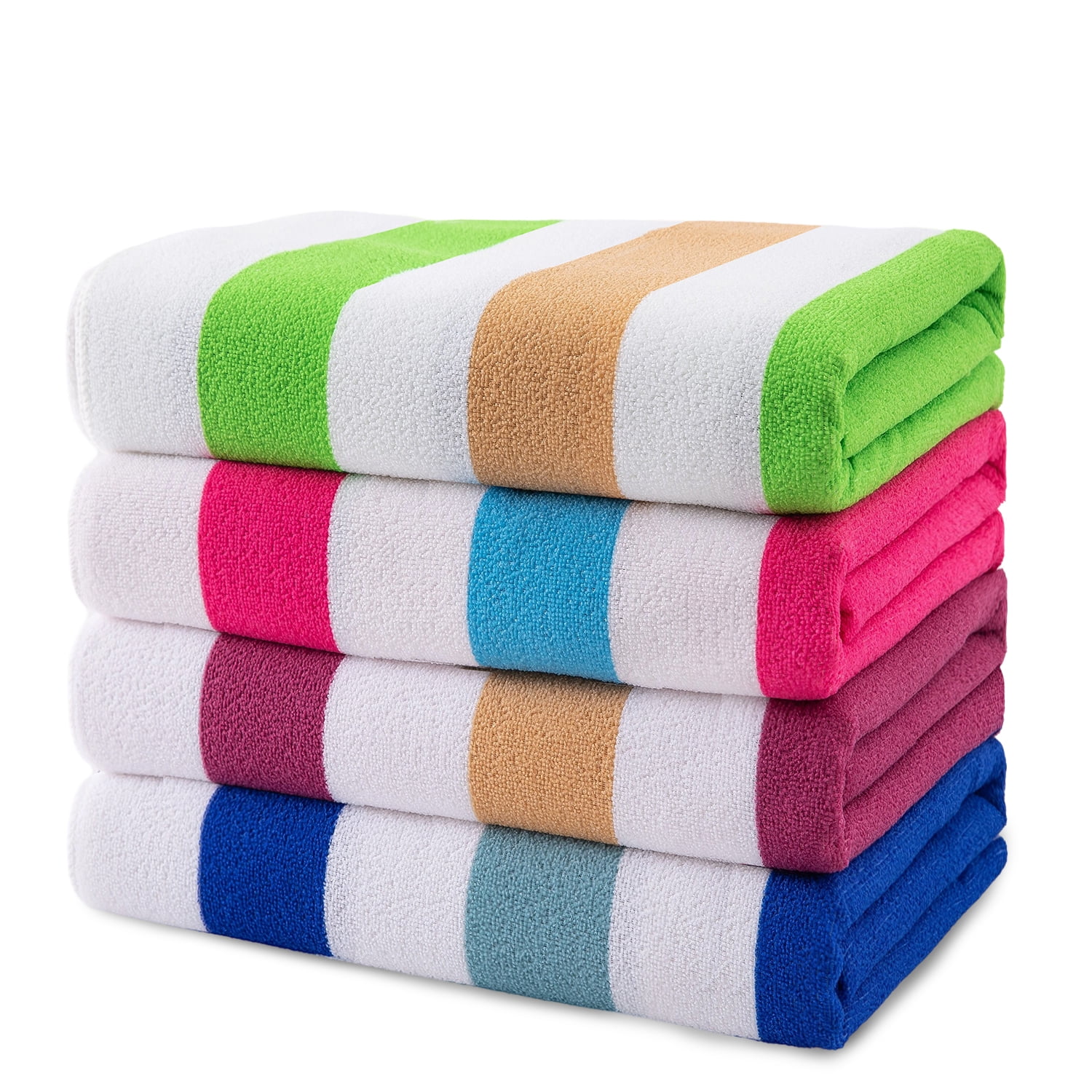 Anray Home 4 Pack Oversized Microfiber Beach Towel, 30x60 inches Super ...