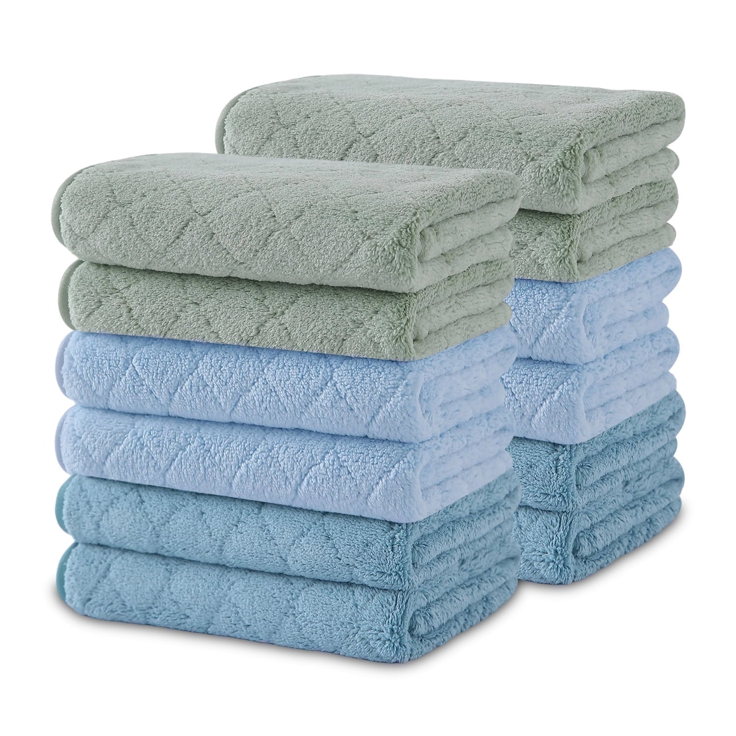 Beartech Microfiber Washcloths 12 Pack,13
