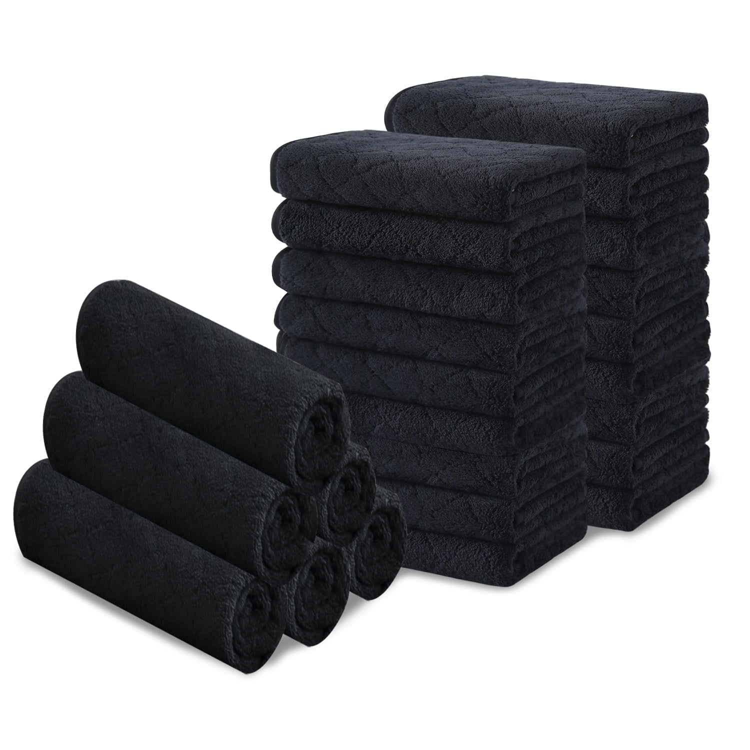 Beartech Microfiber Washcloths 24 Pack,13