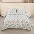Anray Home Floral Quilt Set King Size Water Blue Hydrangea Quilt ...