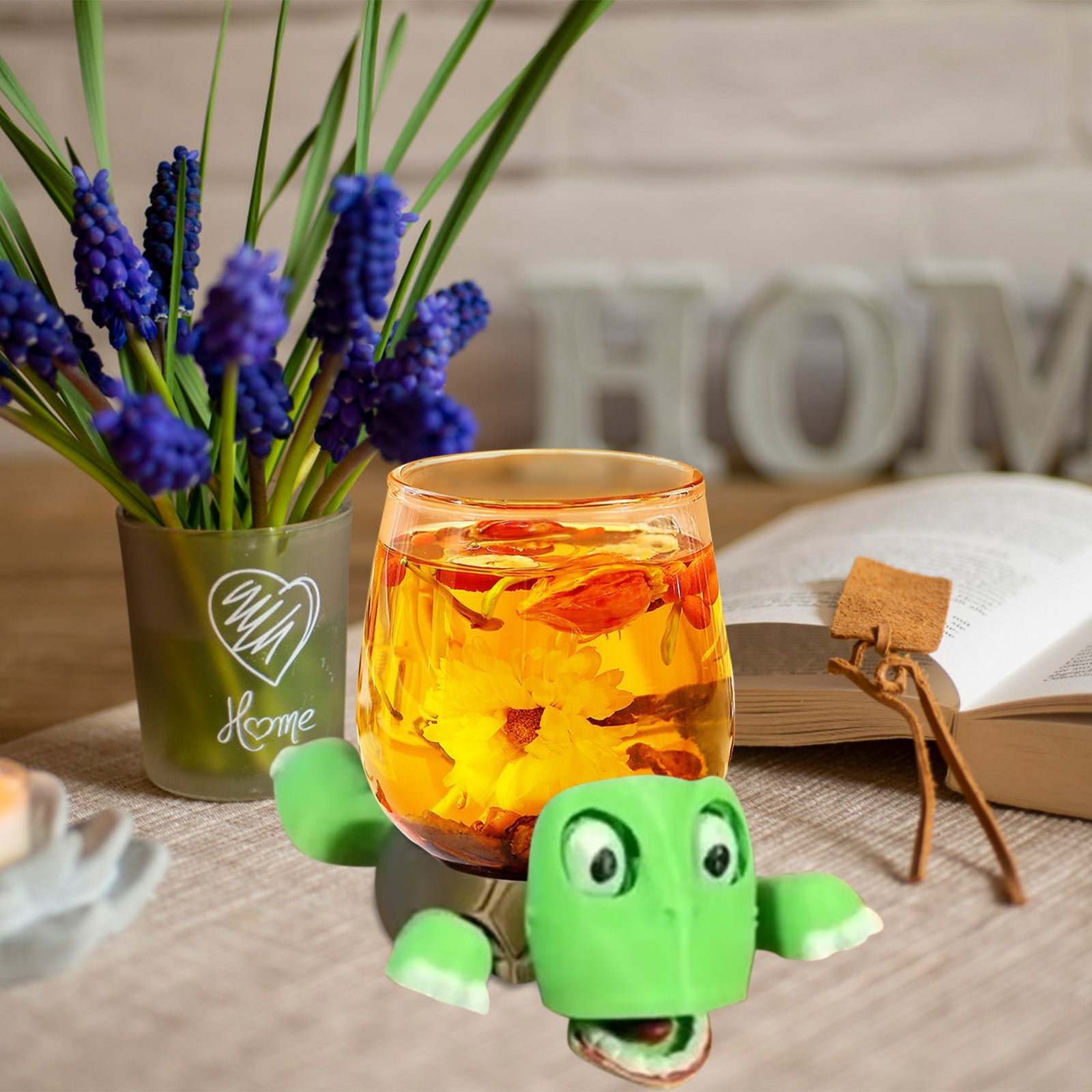 Anriop Turtle Cup Holder 3D Printed Creative Toy Open Eyed Turtle Funny ...