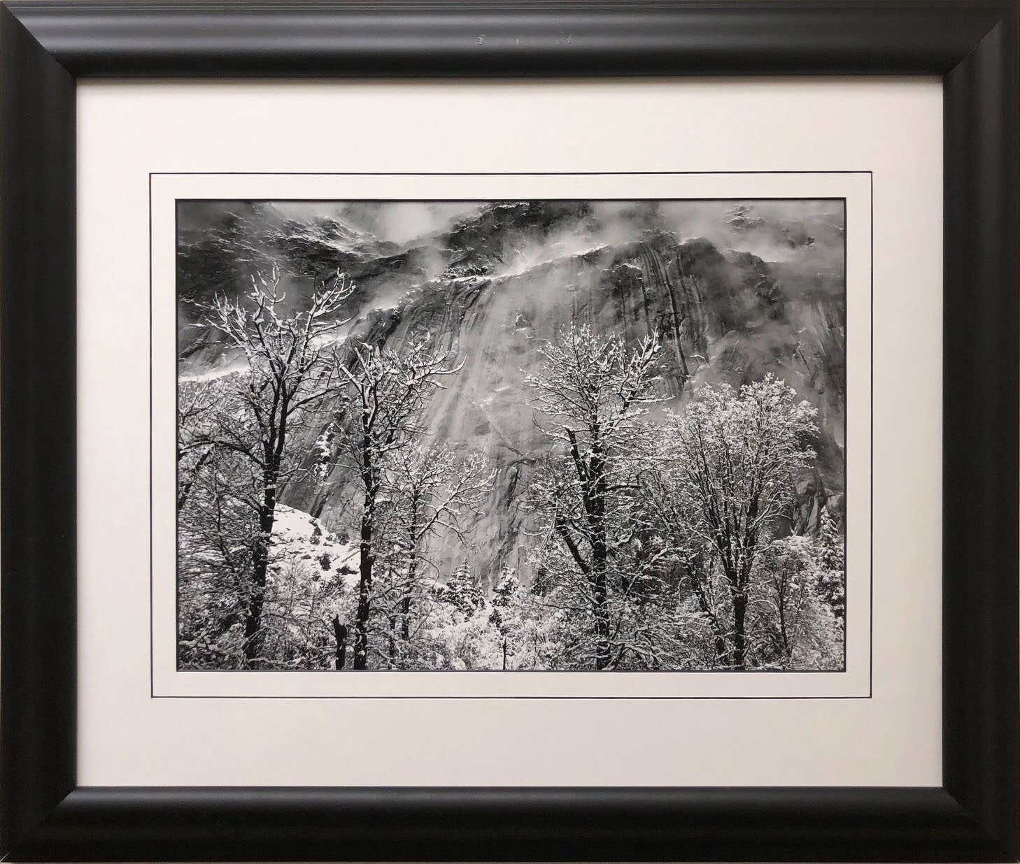 Ansel Adams "Trees and Cliffs of Eagle Peak" Custom Framed NEW ART ...