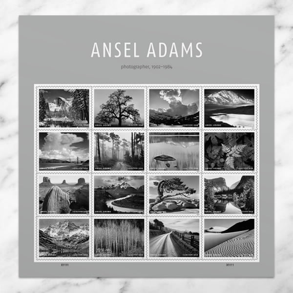 Ansel Adams USPS Forever Postage Stamp 5 Sheets of 16 US First Class ...