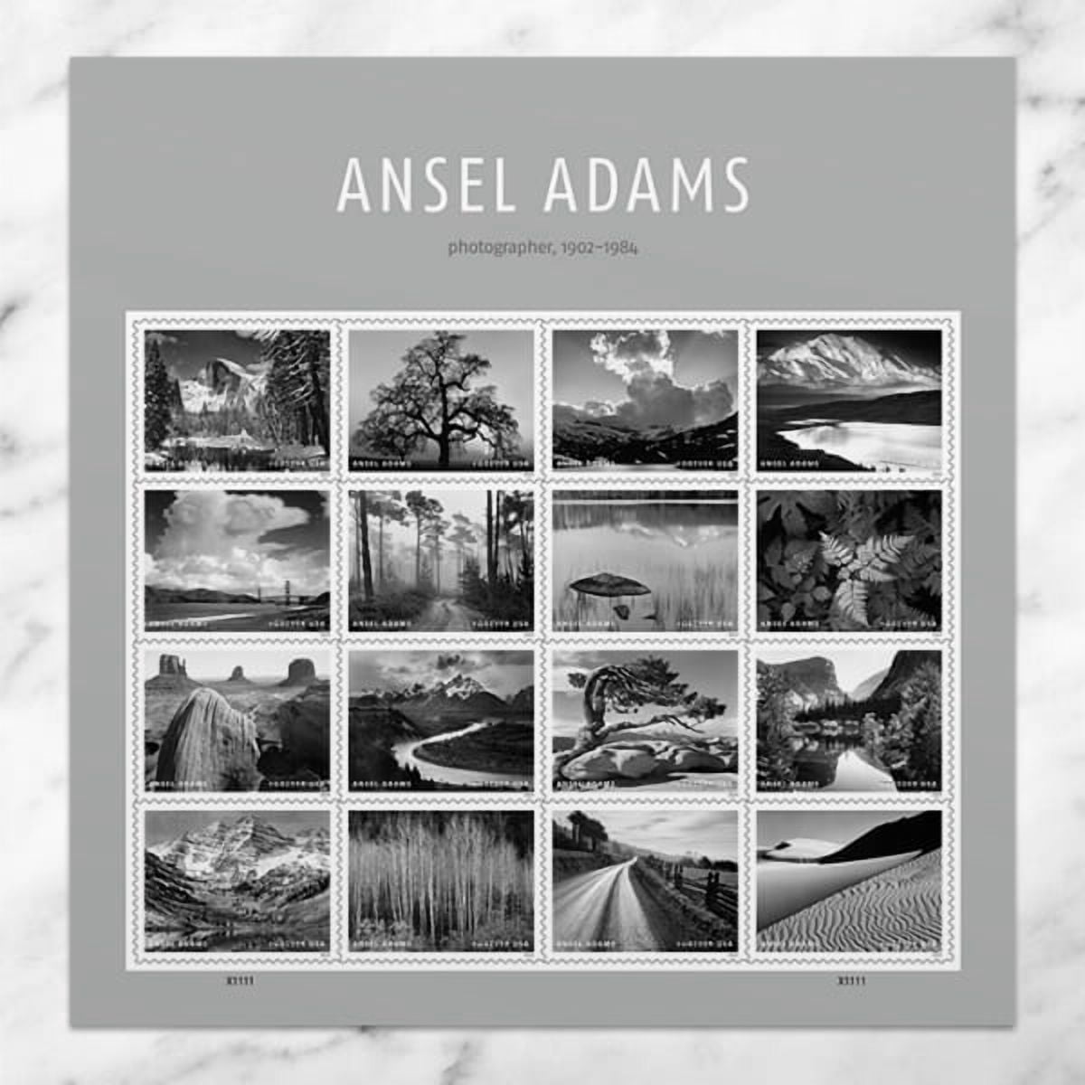 USPS Forever Stamps, Ansel Adams Nature Landscape Photography, 80 First ...