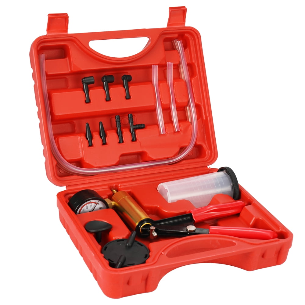 Anself 10.24" Iron and Copper 2 in 1 Vacuum Pump and Brake Bleeder ...