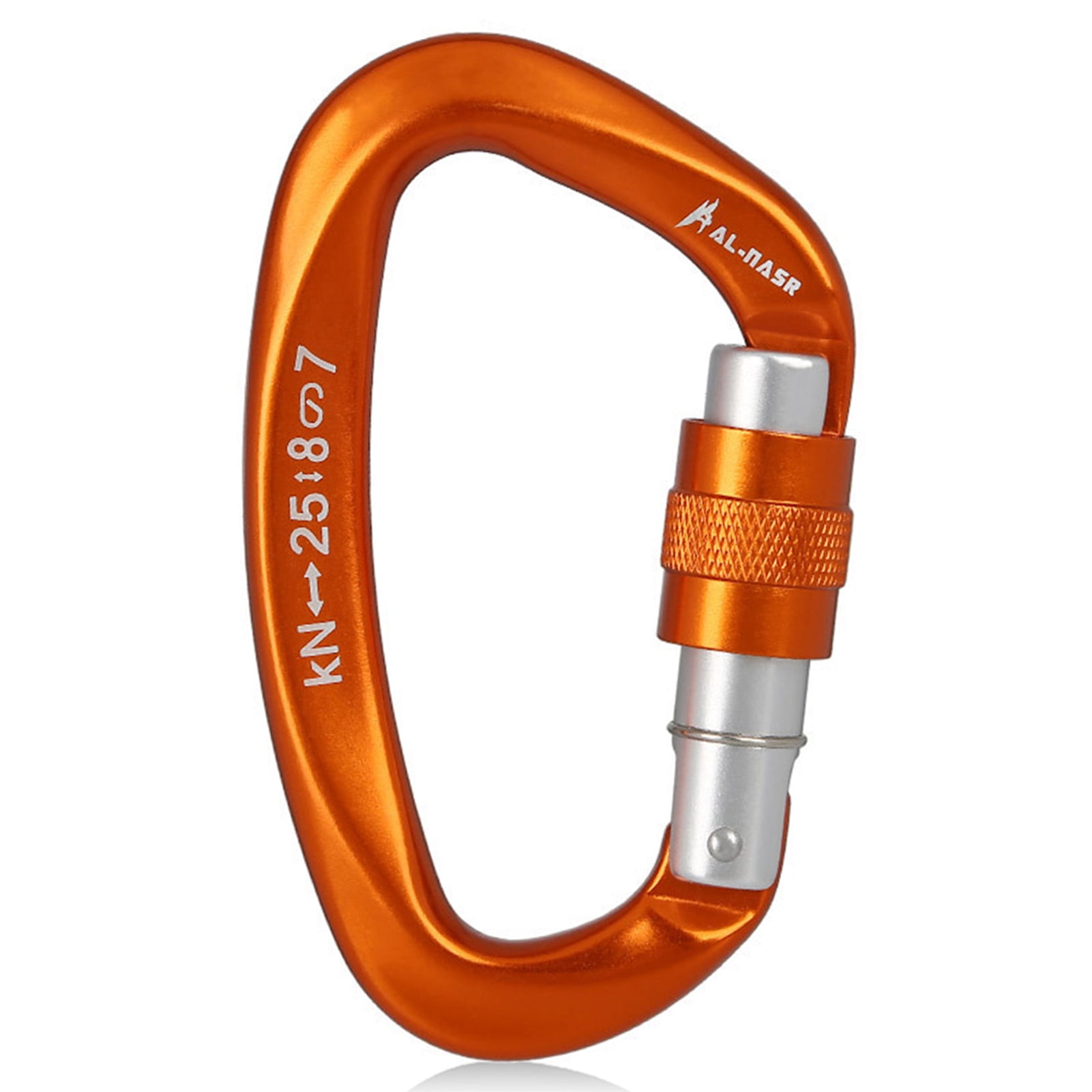Anself 25KN Professional Climbing Carabiner Screw Locking Gate ...
