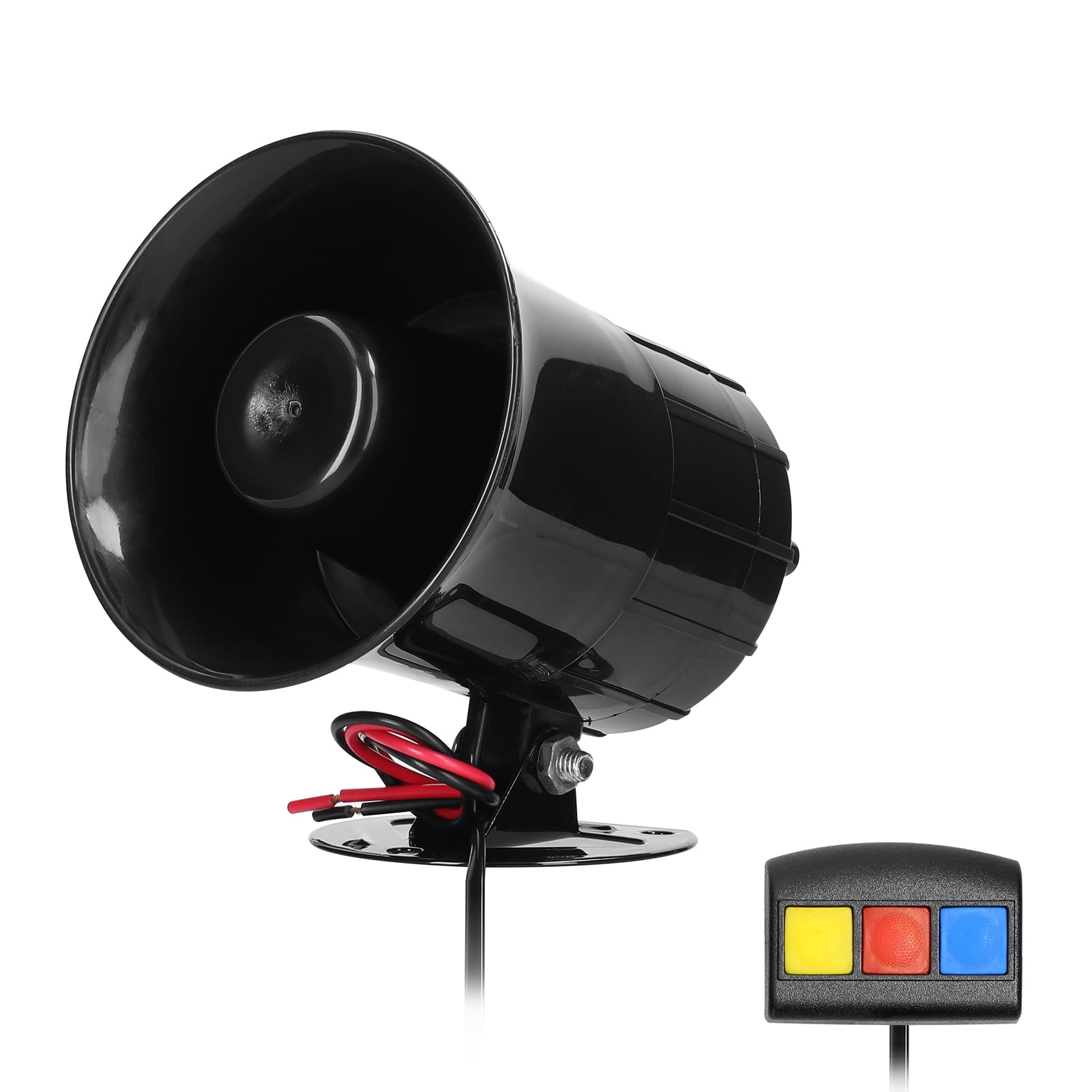 Anself 3-Tone Car Horn 110dB Electric Horn Safety Warning 12.0V with ...