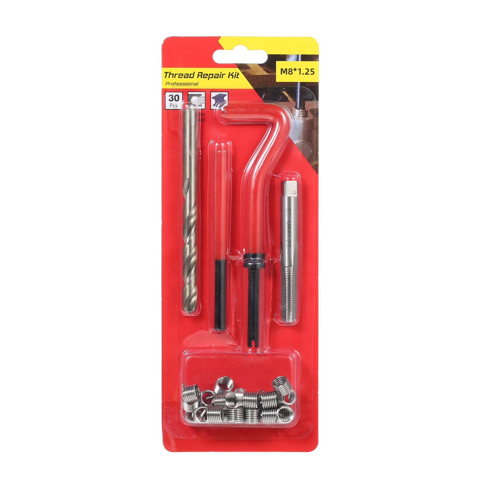 Anself 30Pcs Metric Thread Insert Kit M5 M6 M8 M12 M14 Helicoil Car Pro ...