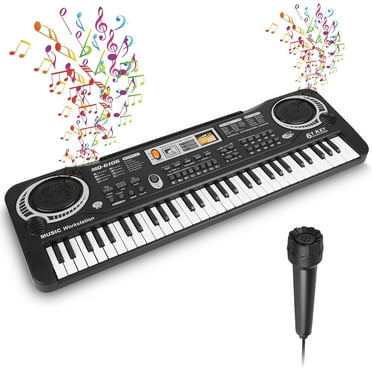 Mixfeer 61 Key Mini Piano Keyboard, Electric Keyboard Instrument with ...