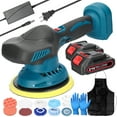 "Anself Car Polisher, 6 Variable Speed Orbital Buffer, 6"" 155mm Dual ...
