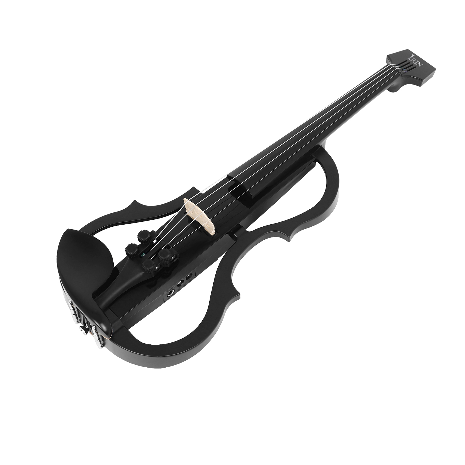 Anself Carbon Fiber Silent Electric Violin Full Size Set for Beginners ...