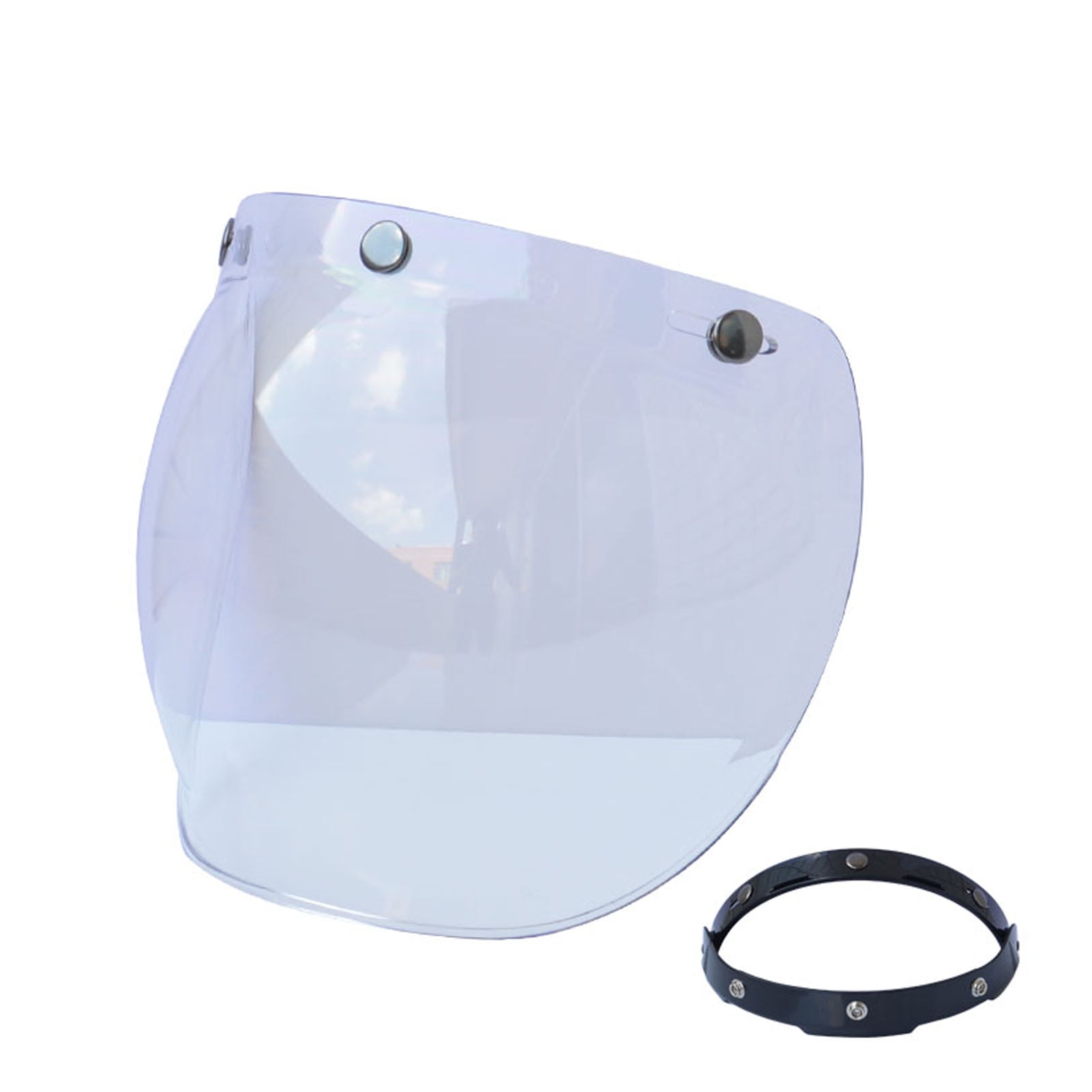 Anself Motorcycle - -Scratch Helmets Lens Retro Bubble Visor Wind ...