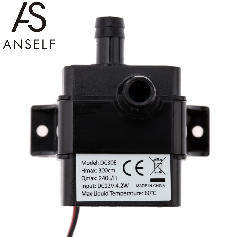 Anself Ultra-quiet DC12V 4.2W Brushless Water Oil Pump Waterproof ...