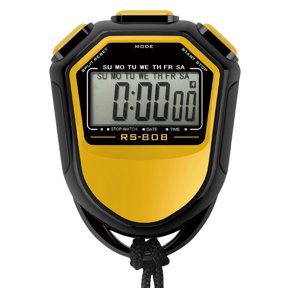 "OUTAD Digital Handheld LCD Sports Chronograph Timer Stopwatch, Black ...