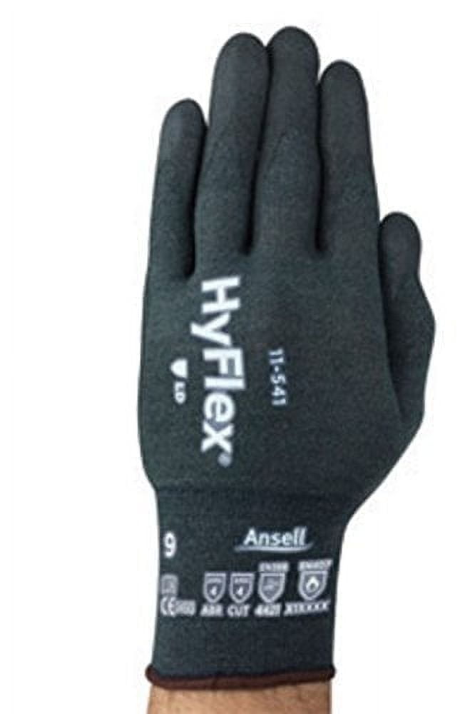 Ansell 11-541-11 Size 11 HyFlex 18 Gauge Kevlar/Stainless Steel/Nylon Cut Resistant Gloves With ...