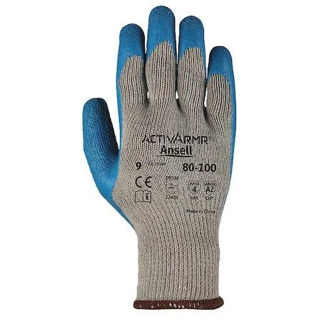 Ansell 80-100 Activarmr Coated Gloves, A2 Cut Level, 10 Ga, Palm Latex ...