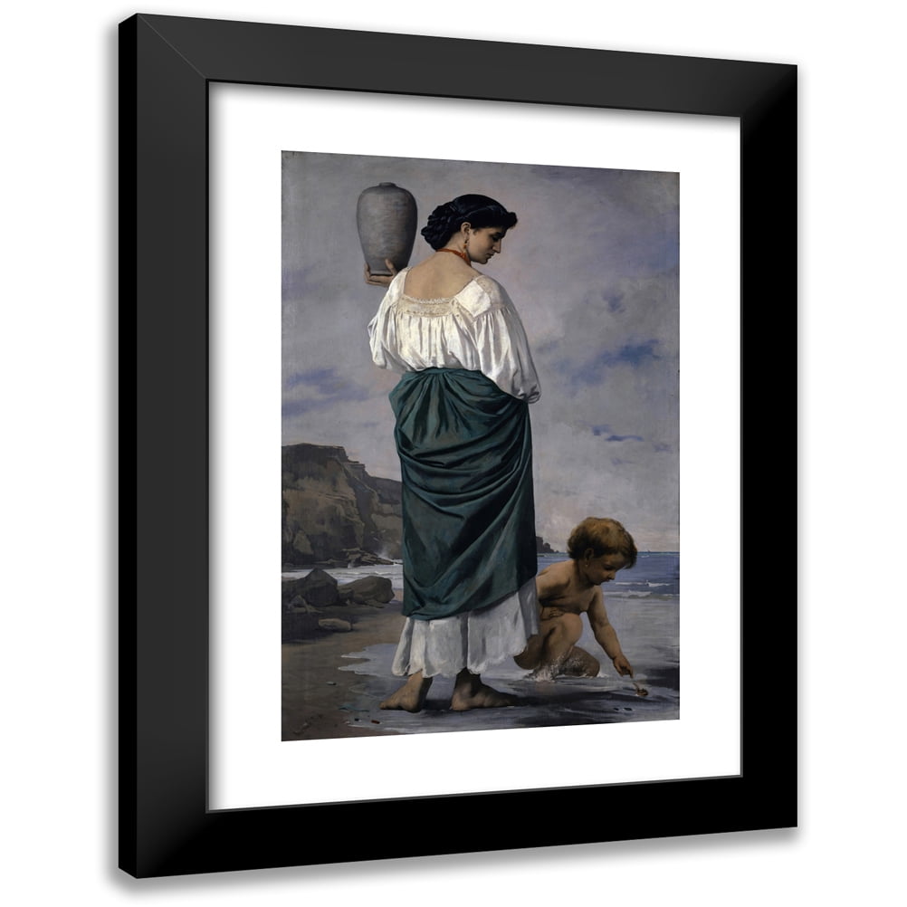 Anselm Feuerbach 11x14 Black Modern Framed Museum Art Print Titled - At ...