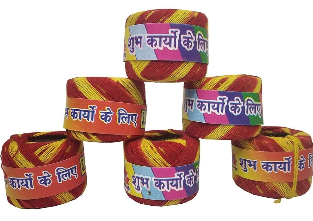Anshraj Raksha Sutra Moli Dhaga Kalva for Pooja Cotton Kalawa Mauli ...