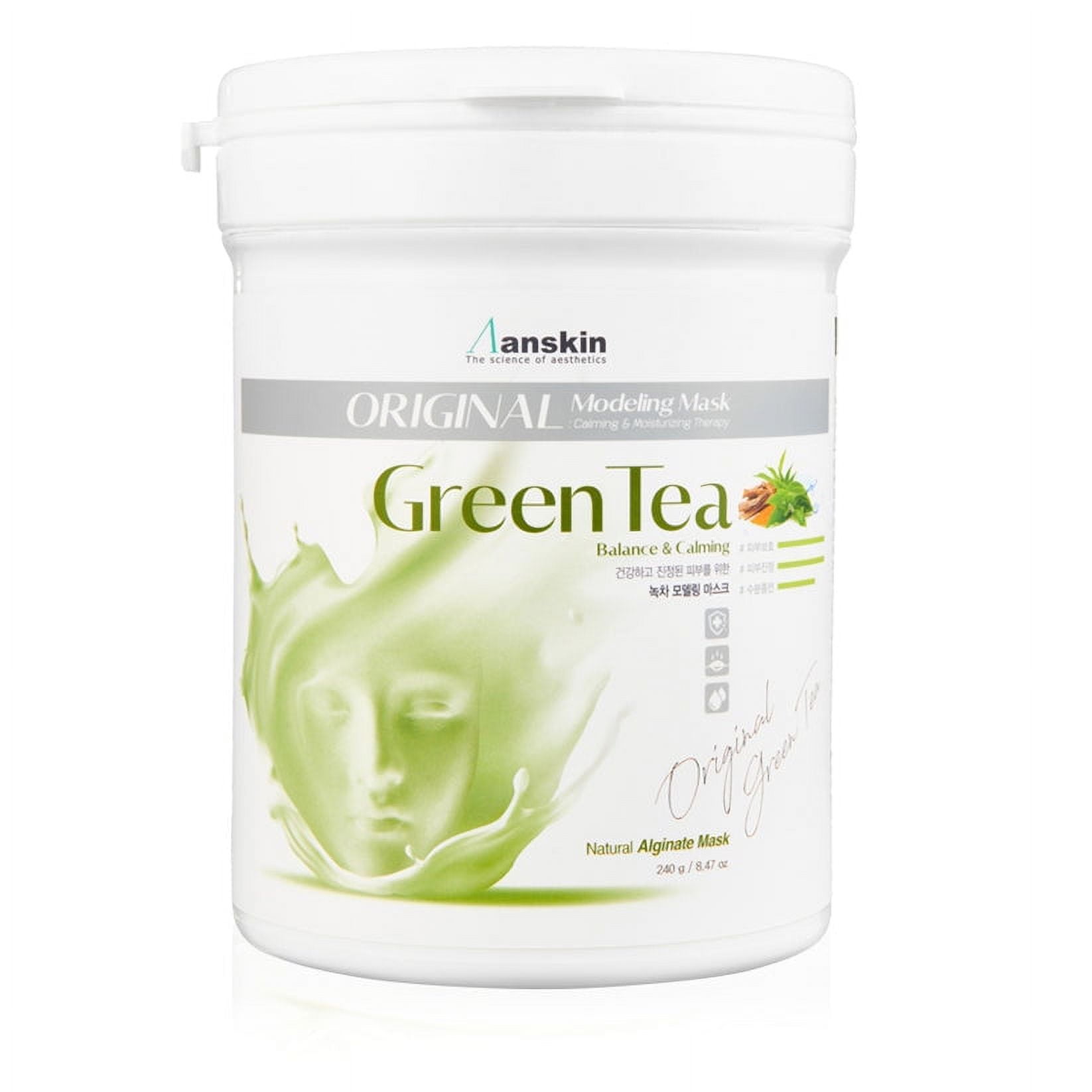 Anskin Modeling Mask Powder Pack Green Tea for Soothing and Anti ...