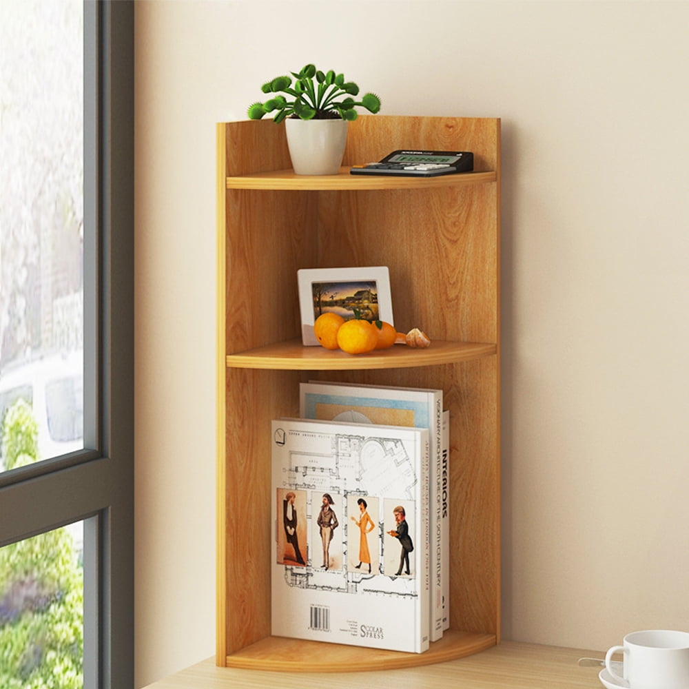 Ansley&HosHo 3-Tier Open Storage Bookshelves and Bookcase Wood ...
