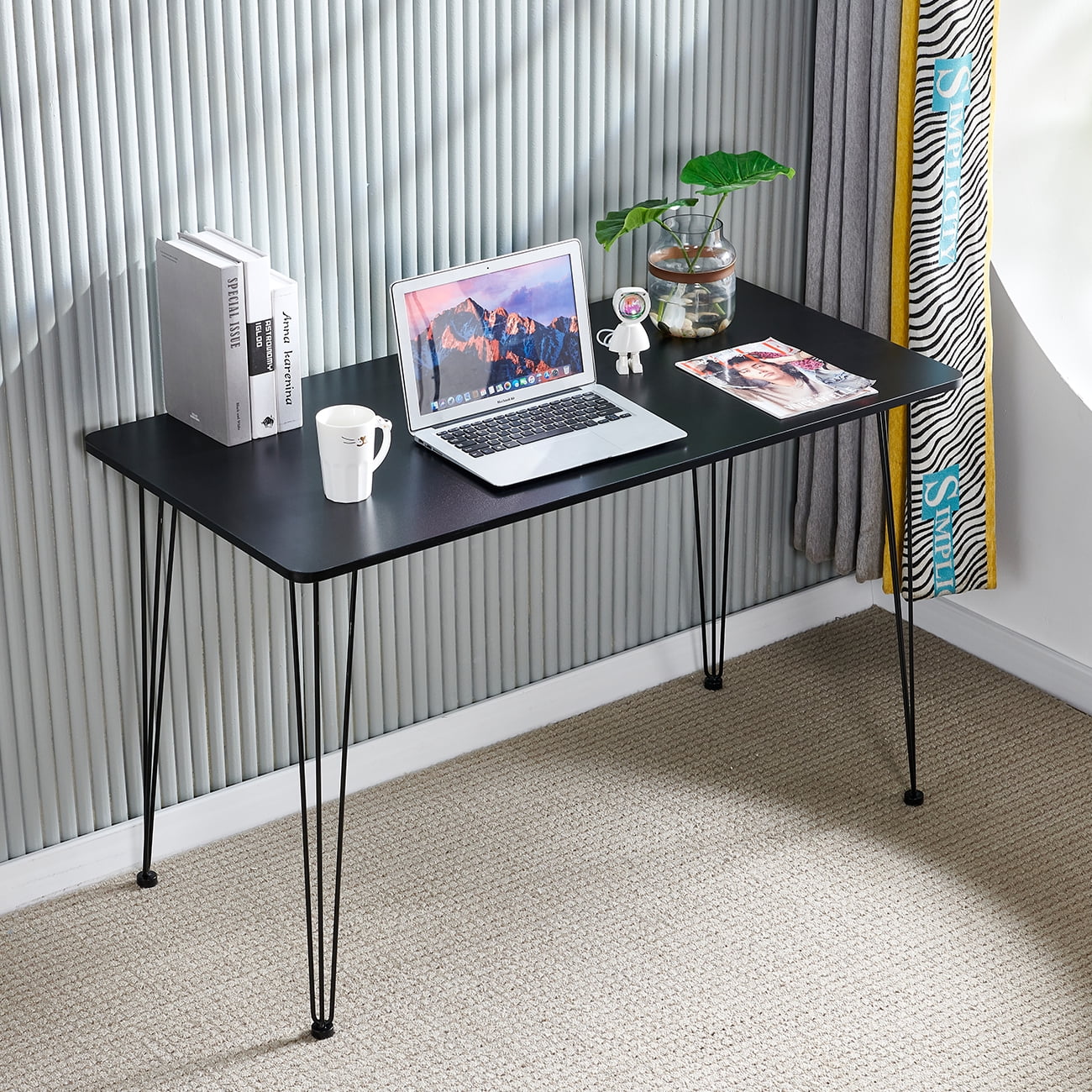Ansley&HosHo Small Computer Desk Writing Study Table Workstation Home ...