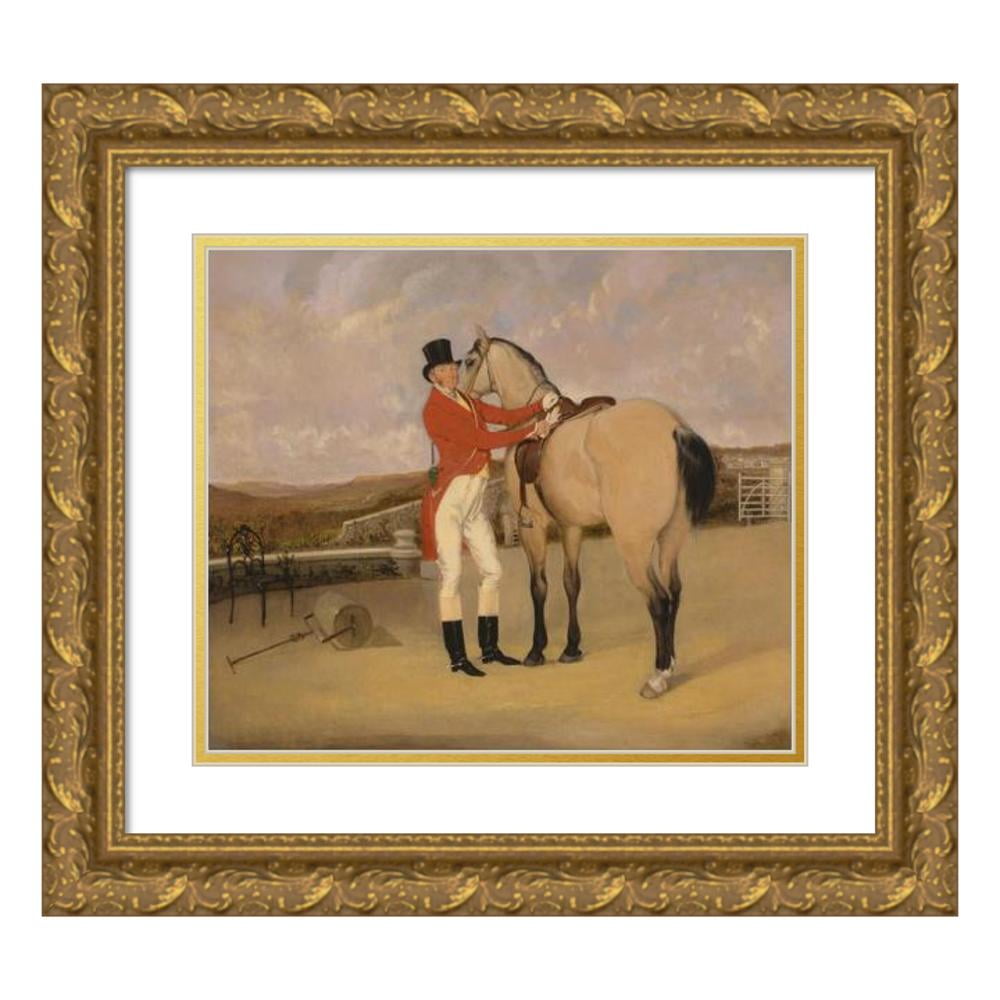Anson Ambrose Martin 17x15 Gold Ornate Wood Frame and Double Matted ...