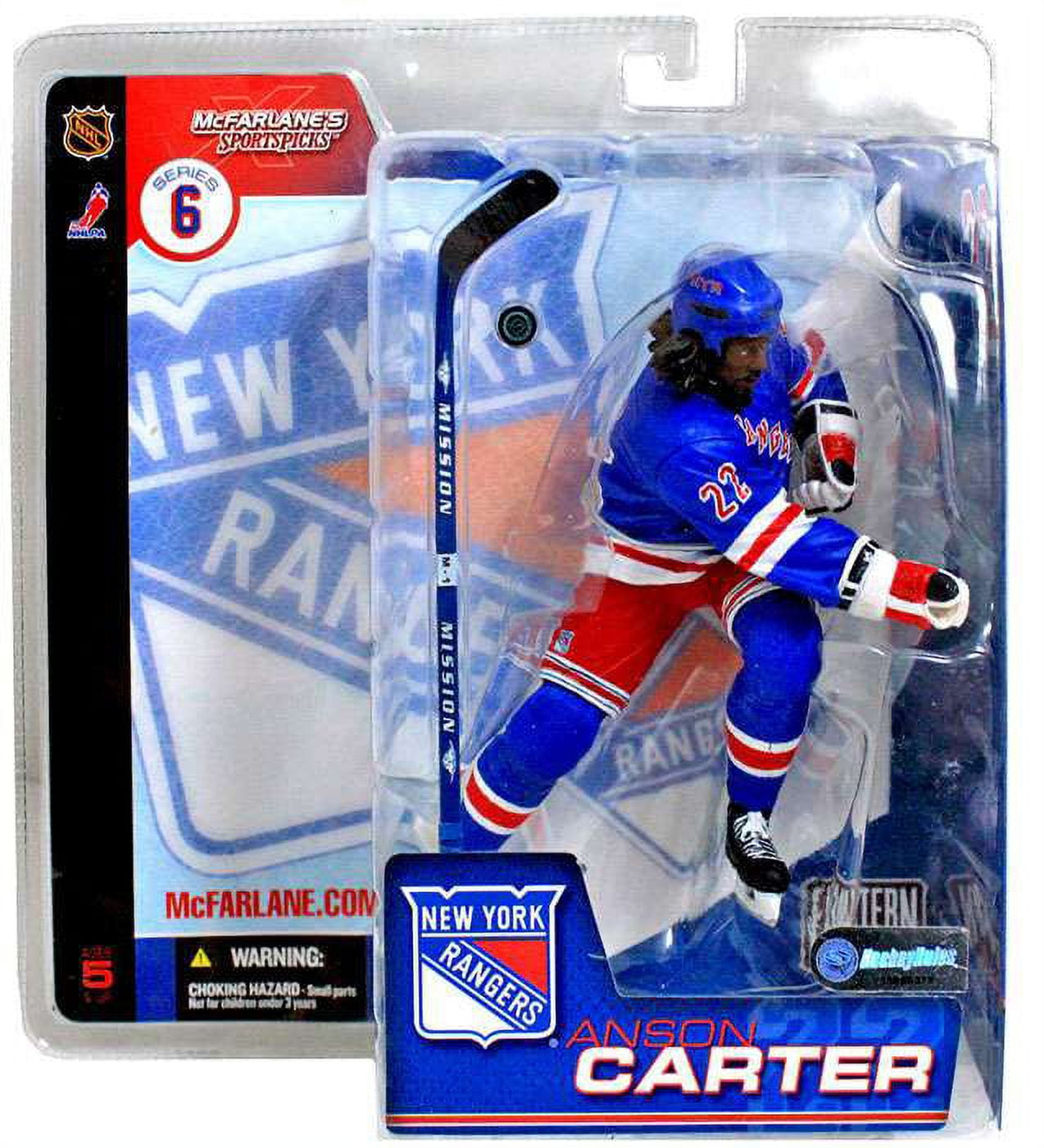 Anson Carter Action Figure Blue Jersey Variant Sports Picks Series 6 ...