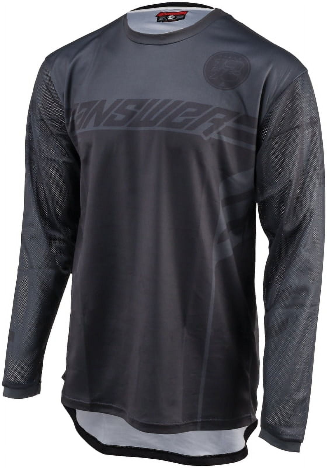 Answer 25 Arkon Nitrus Jersey Black/Grey - XL - Walmart.com