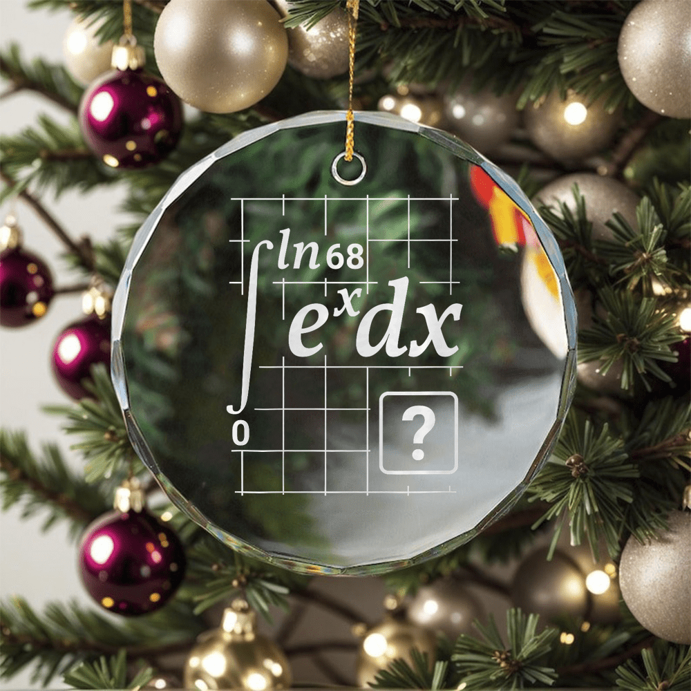 Answer 67 Integral Calculus Math Teacher Tri-Blend Ornament, Crystal ...