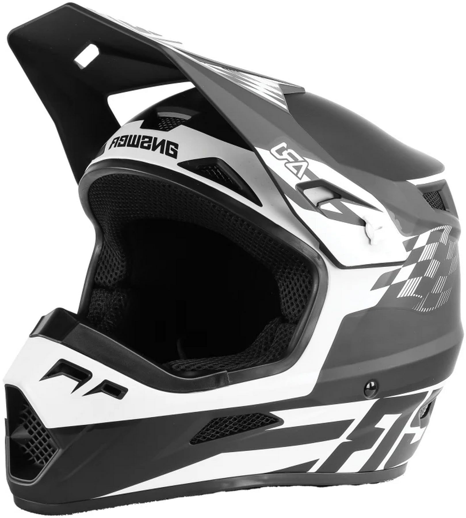 Answer AR1 Sweep Helmet Black/White Youth - Small - Walmart.com