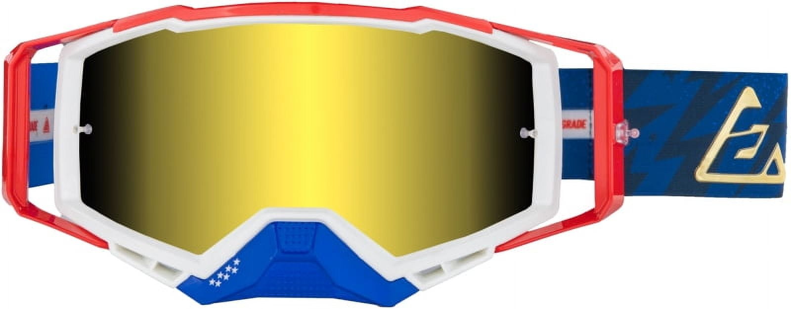 Answer ARC Bolt Goggles Red/White/Blue/Gold - Adult - Walmart.com