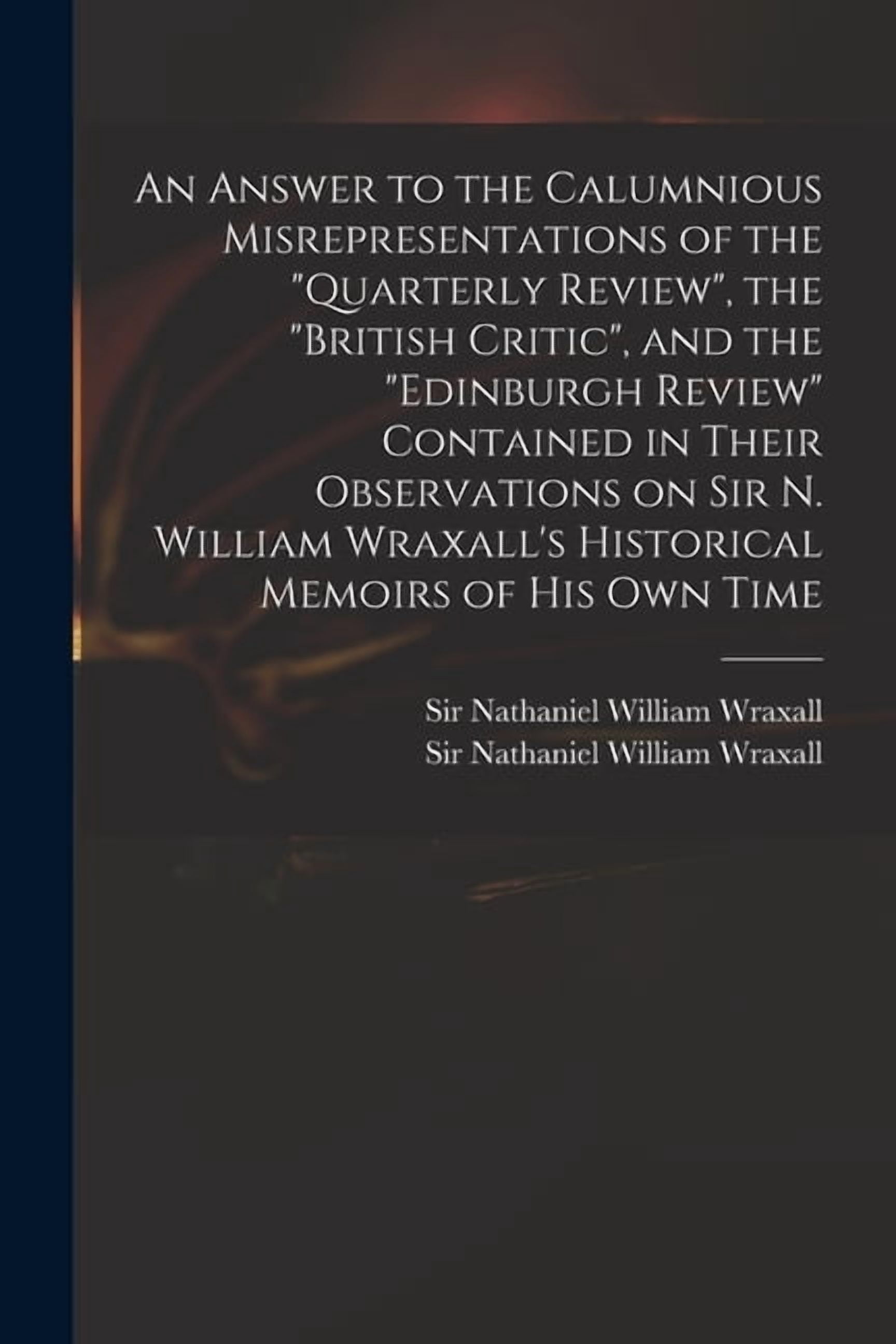 Sir Nathaniel William Wraxall