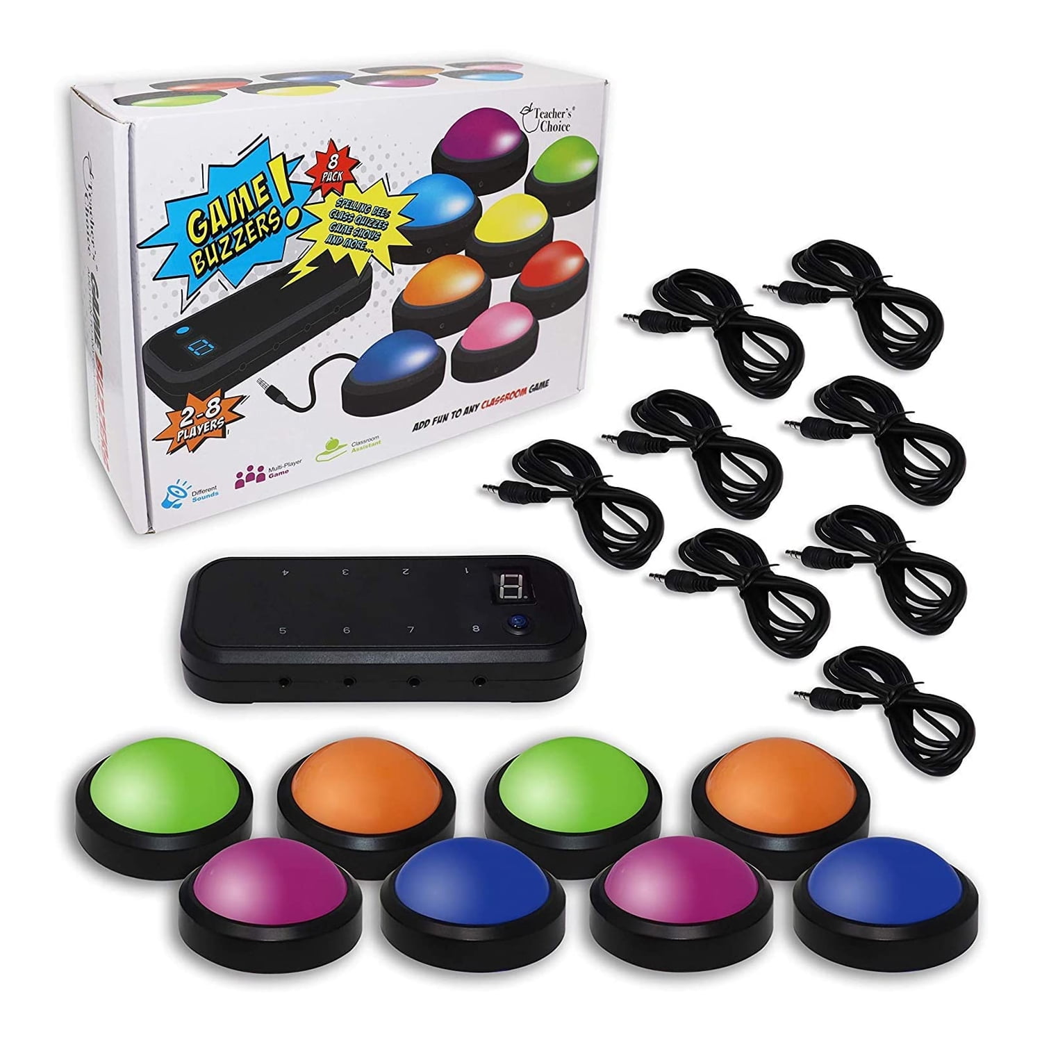 Answer Game Buzzer System for 2 - 8 Players, Teacher's Choice Classroom ...