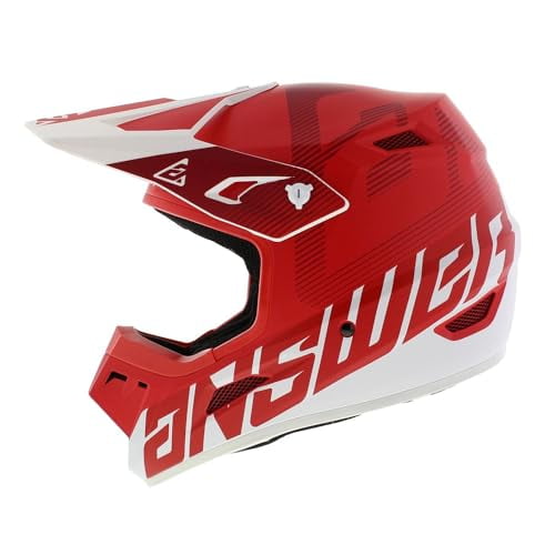 Answer Racing 447645 A23 AR1 V2 Bold Helmet: Red/White, M - Walmart.com