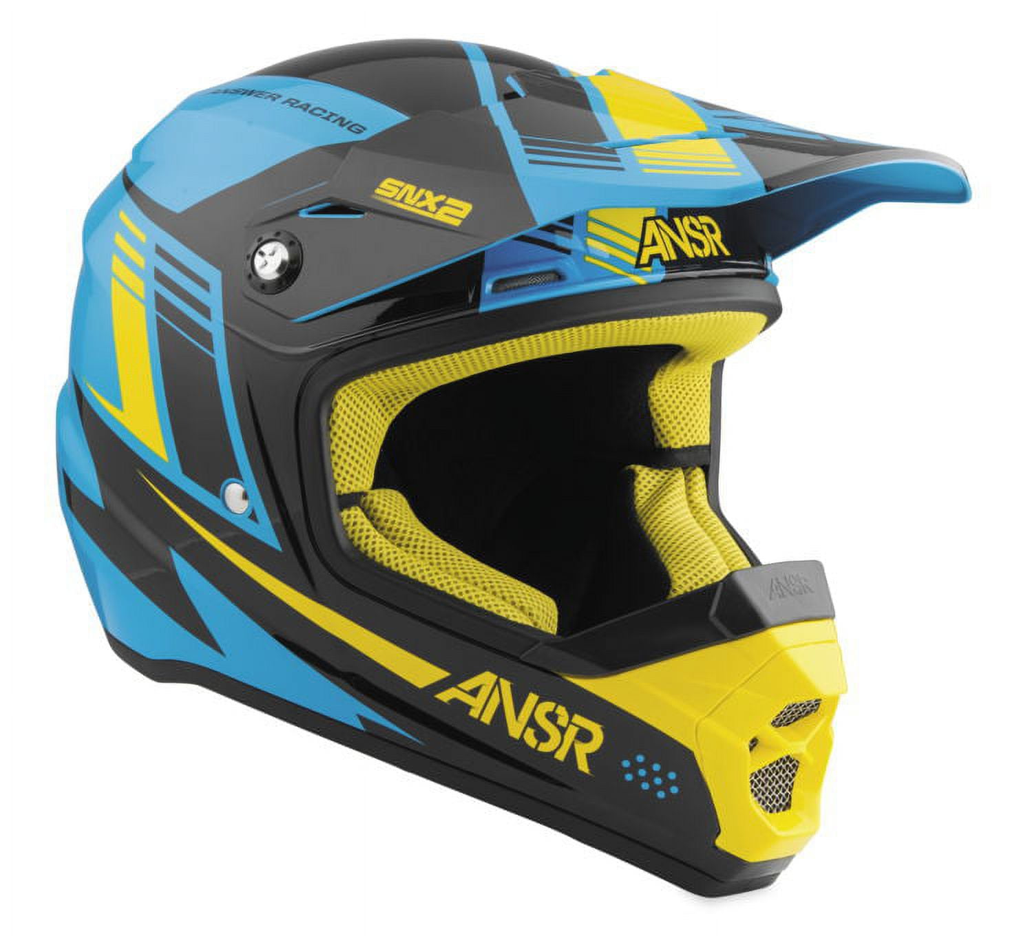 Answer SNX 2 Helmet Blue/Black/Yellow XL 361719 - Walmart.com