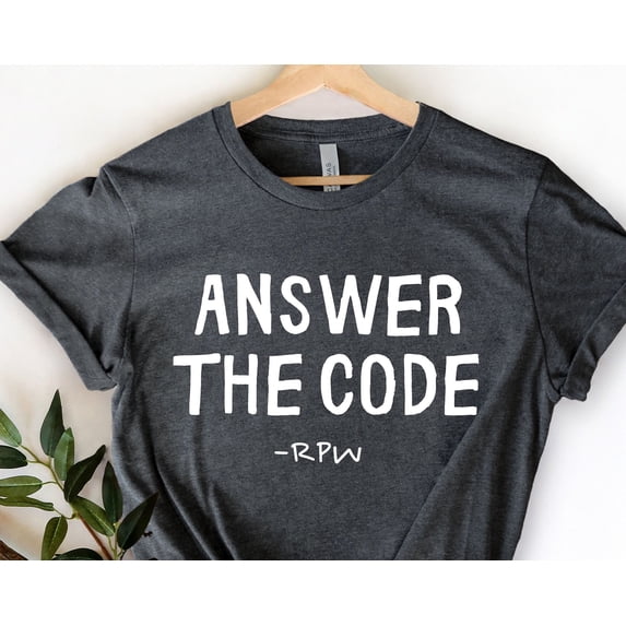 Answer the Code rpw Shirt Coding Shirt Programmer Shirt Coding Humor ...